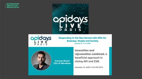 Apidays Live Paris Innovation And Rejuvenation Combined A Beneficial