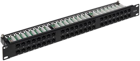 Patch Panel 19 1u Rj45 48 Portas Cat6 Preto Castro Electrónica Patch Panel 19 1u Rj45 48 Portas Cat6 Preto Castro Electrónica