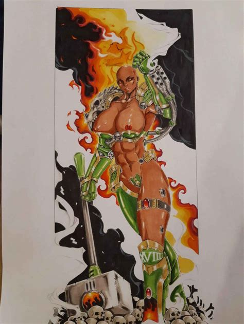 Rule 34 1girls Aurion Artist Female Imperium Of Man Muscles Muscular Female Primarch Rule 63