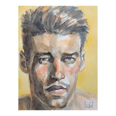 Intense Imp Twink 9x12 Inches Watercolor On Cotton Paper By Kenney
