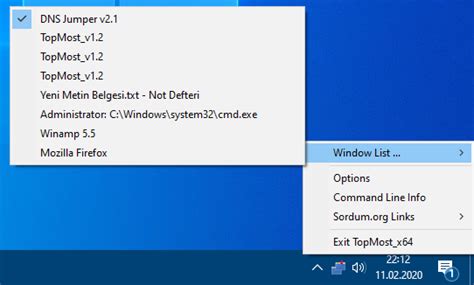 window topmost control download