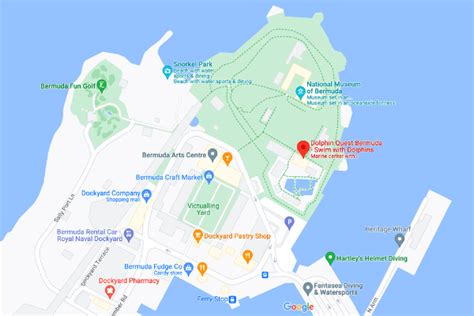Map Of Royal Naval Dockyard In Bermuda