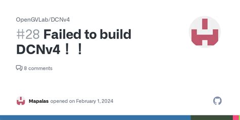 Failed To Build Dcnv4！！ · Issue 28 · Opengvlabdcnv4 · Github