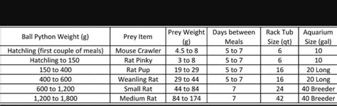 Anyone Have A Good Breeding Feeding Weight Chart Ball Pythons MorphMarket Reptile Community