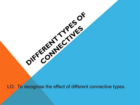 Using Connectives Correctly In Writing Ppt