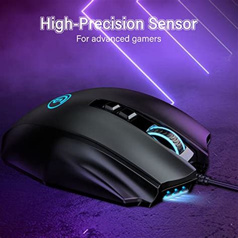 Gf Gofreetech Wired Gaming Mouse With Side Buttons Programmable Buttons Adjustable Dpi