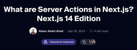 Abdul Ahad Abeer On Linkedin Webdev Hashnode Nextjs