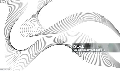 디자인에 대 한 추상 웨이브 요소입니다 디지털 주파수 트랙 이퀄라이저 양식에 일치 시키는 라인 아트 배경입니다 벡터 일러스트입니다 혼합 도구를 사용 하 여 만든 선과