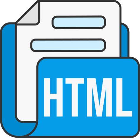 Html File Format Generic Color Lineal Color Icon