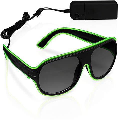Electro Luminescent Banray Sunglasses Green