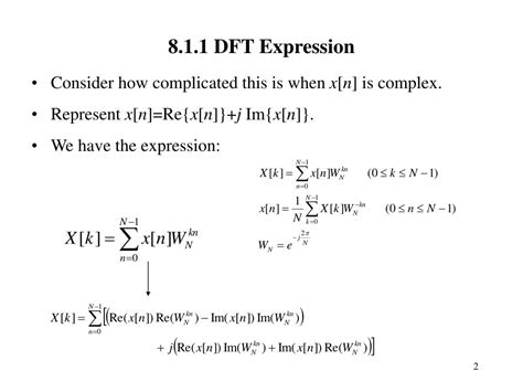 ppt 8 1 introduction 8 2 goertzel algorithm 8 3 fast fourier transform fft 8 4 inverse fft