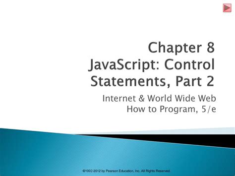 Chapter 8 Javascript Control Statements Part 2 Ppt Download