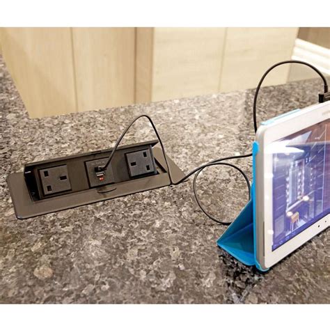 Buy Table Top Rectangular Shape Hidden Pop Up Socket In Uae Meeramore