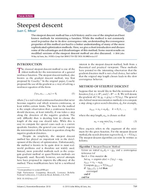 pdf steepest descent
