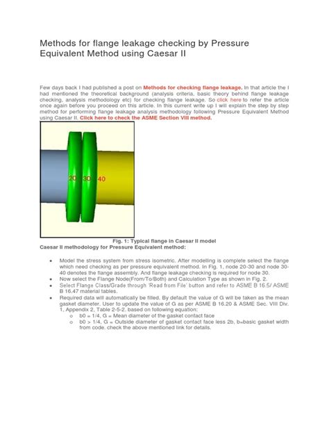 Flange Leakage Checking Pdf