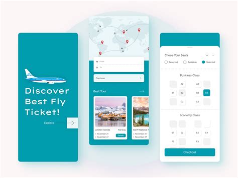 Ticket Booking App Design On Behance