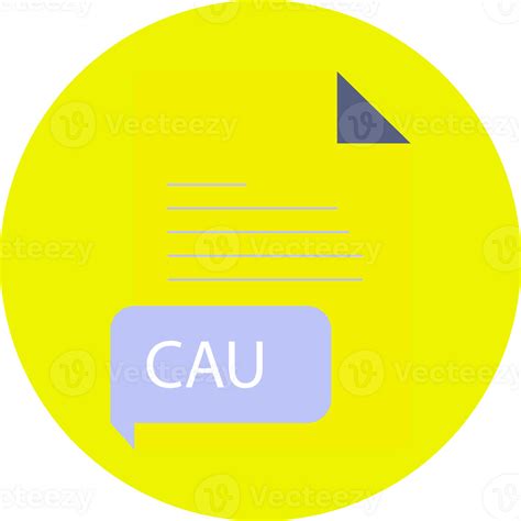 Cau File Extension Icon Rounded Lines And Crisp Corners 66498397 Png
