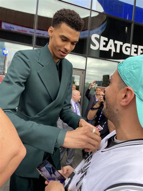 What A Day Wemby Signing My Tim Duncan Jersey R NBASpurs