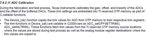 Am2634 Q1 Am263x Adc Calibration Question Arm Based Microcontrollers Forum Arm Based