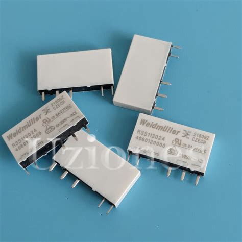 5 Pcs For Weidmuller Rss113024 4060120000 Power Relay 24vdc 6a 277vac 5 Pins Ebay