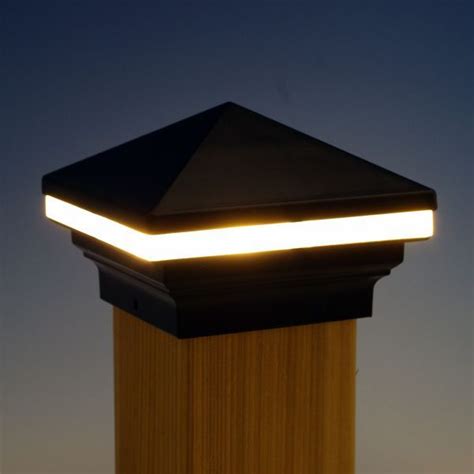 Iris Low Voltage Led Post Cap Light By Aurora Deck Lighting Wood Deck