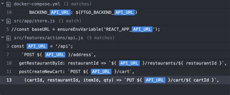 warning the ftgo backend api url variable is not set defaulting to a