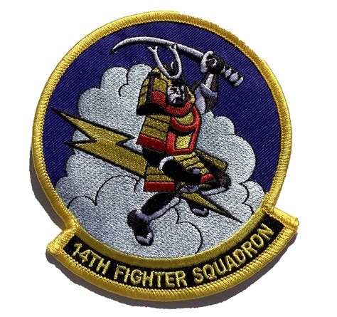 14th Fighter Squadron Patch Hook And Loop 4 Squadron Nostalgia