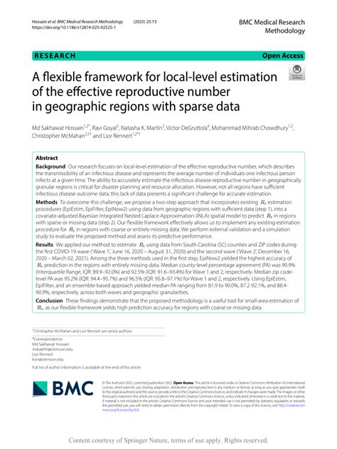 pdf a flexible framework for local level estimation of the effective