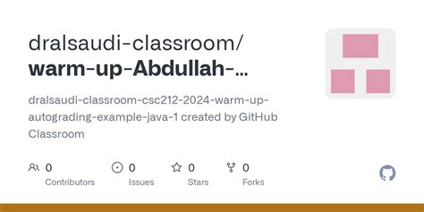 Github Dralsaudi Classroomwarm Up Abdullah Aljulayyil Dralsaudi