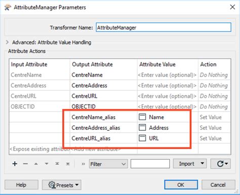 Working With Geodatabase Field Aliases Altering Alias Values Fme