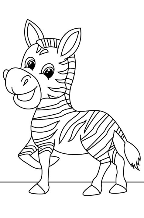 Zebra Jumping Coloring Page Download Print Or Color Online For Free