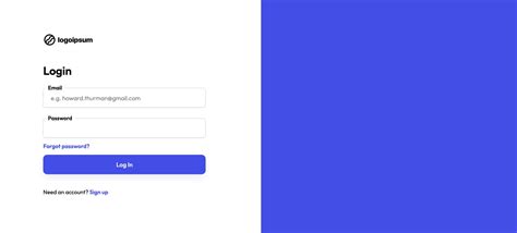 Splitscreen Login Page Free Webflow Component