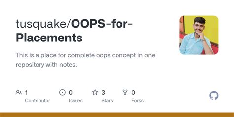 Github Tusquakeoops For Placements This Is A Place For Complete Oops Concept In One
