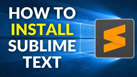 How To Install Sublime Text On Windows YouTube