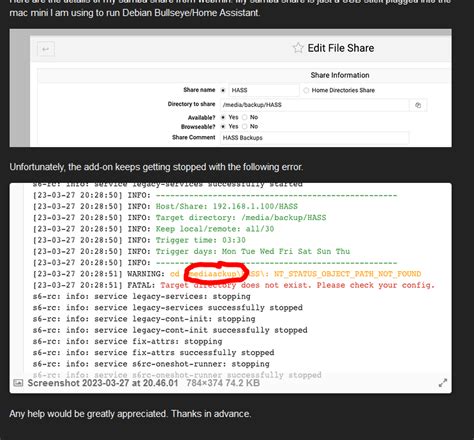 samba backup create and store backups on a samba share page 28