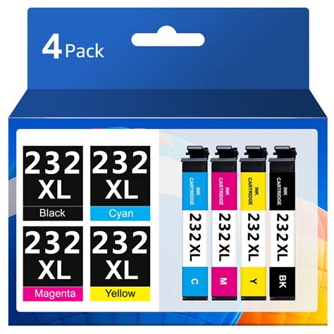 232xl Black Color Ink Cartridge For Epson 232 Xp 4205 Xp 4200 Wf 2930