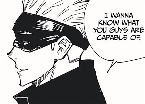 Satoru Gojo Manga Quotes Ugly Cry Black Comics