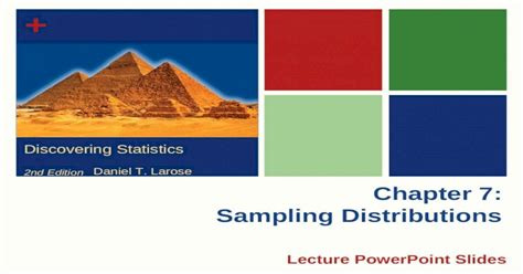 Ppt Chapter 7 Sampling Distributions Lecture Powerpoint Slides Discovering Statistics 2nd