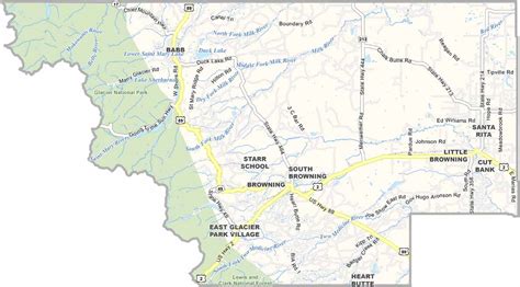 Montana County Map Us County Maps