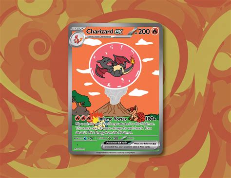 Shiny Charizard Bubble Card Custom Fan Made Pokemon Trading Card