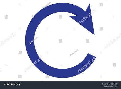 Circle Arrow Icon Set Symbol Reload Stock Vector Royalty Free 2580086685 Shutterstock