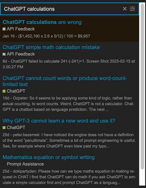 Chatgpt Calculations Are Wrong 30 By Rubycoder Api Openai