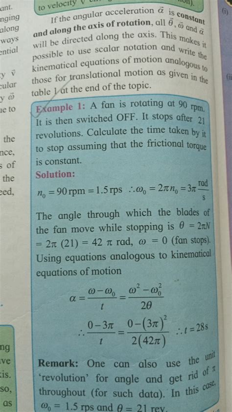 If The Angular Acceleration Vec { Alpha } Is Constant And Along The