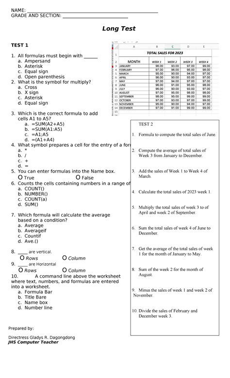 Msexcel QUIZ QUIZ EXCEL NAME