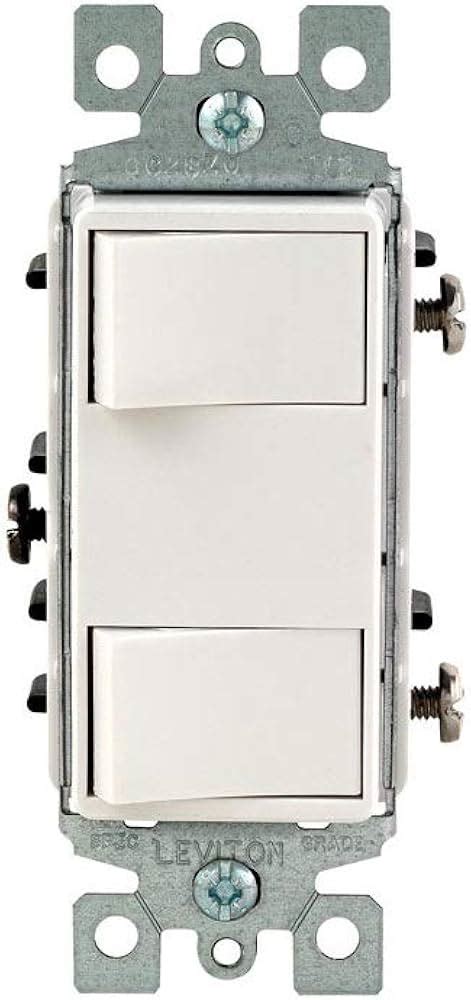 Leviton Decora Dual Switch Two Single Pole Switches