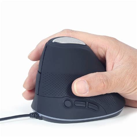 Gembird Ergonomic Button Wired Optical Mouse In Gray Cablematic