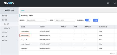 若依微服务springcloud版—基于nacos feign实现服务调用和负载均衡 源码巴士
