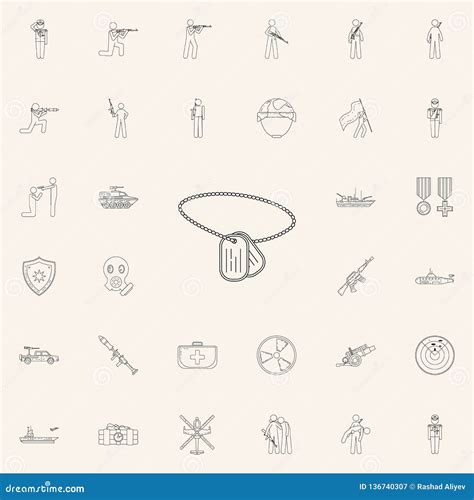 Military Chain Icon In Nolan Style One Of Army Collection Icon Can Be Used For Uiux Royalty