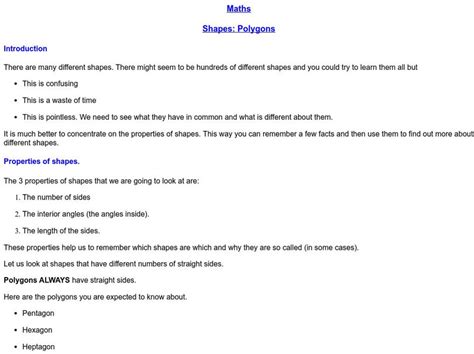 ic teachers shapes polygons unit plan for 9th 10th grade lesson planet