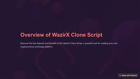 Wazirx Clone Script Ppt